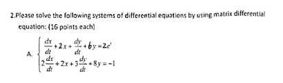 Solved Please solve the following systems of ﻿differential | Chegg.com