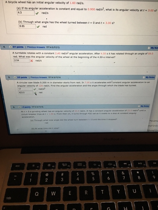 Solved A bicycle wheel has an initial angular velocity of | Chegg.com