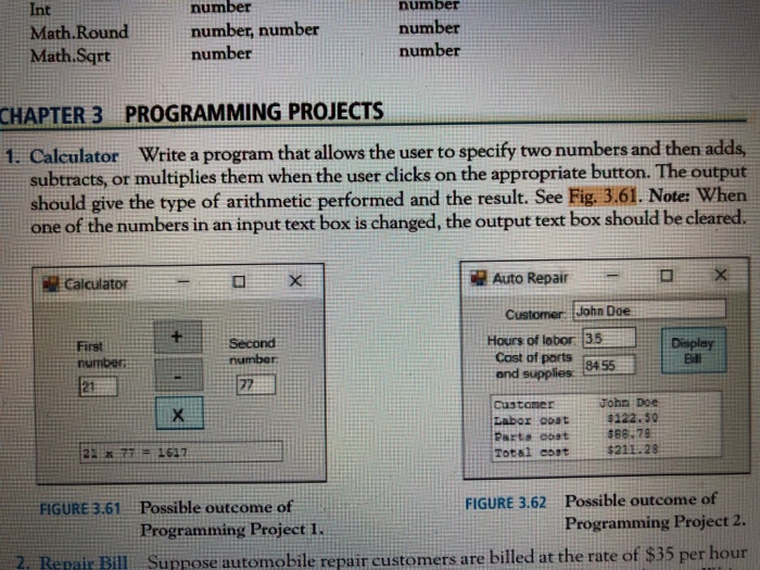 Solved Int Math.Round Math.Sqrt number number, number number | Chegg.com