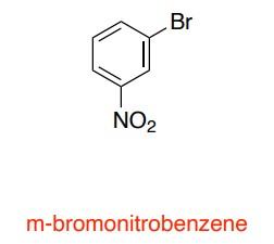 Solved Br NO2 m-bromonitrobenzene | Chegg.com