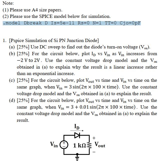 Solved Note: (1) Please use A4 size papers. (2) Please use | Chegg.com