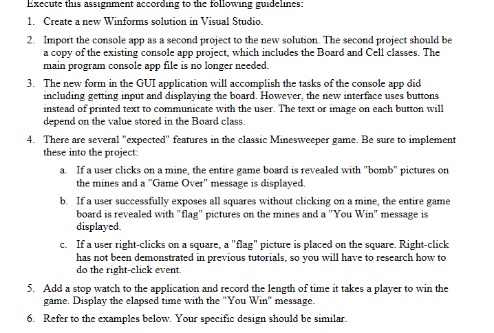 Solved Milestone 5: Combining GUI and Game Logic. I need | Chegg.com