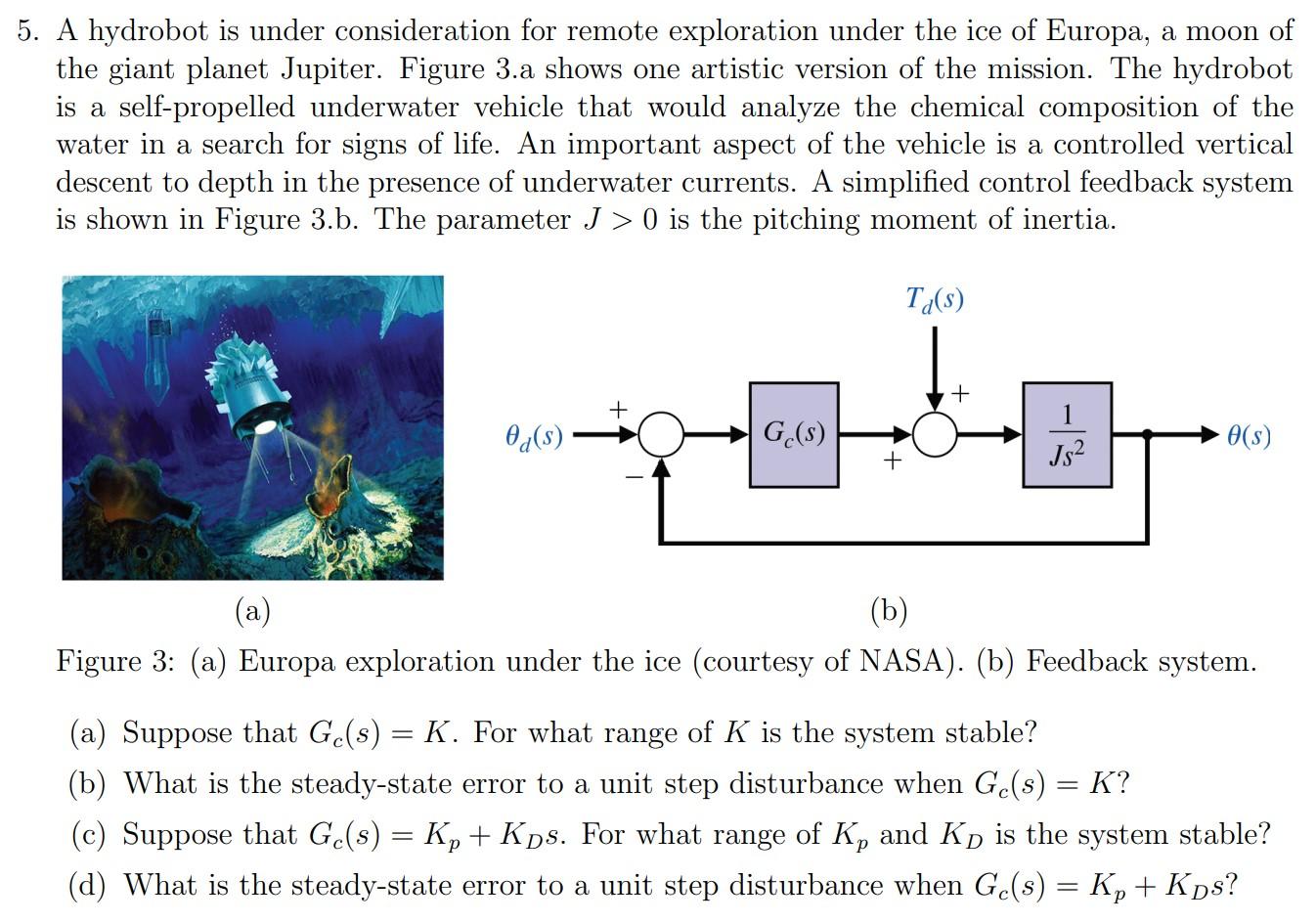 Solved A hydrobot is under consideration for remote | Chegg.com