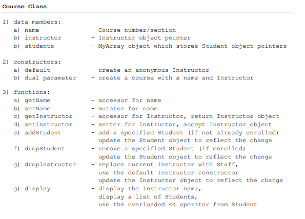 Solved USING C++ Implement student.h, student.cpp(showing | Chegg.com