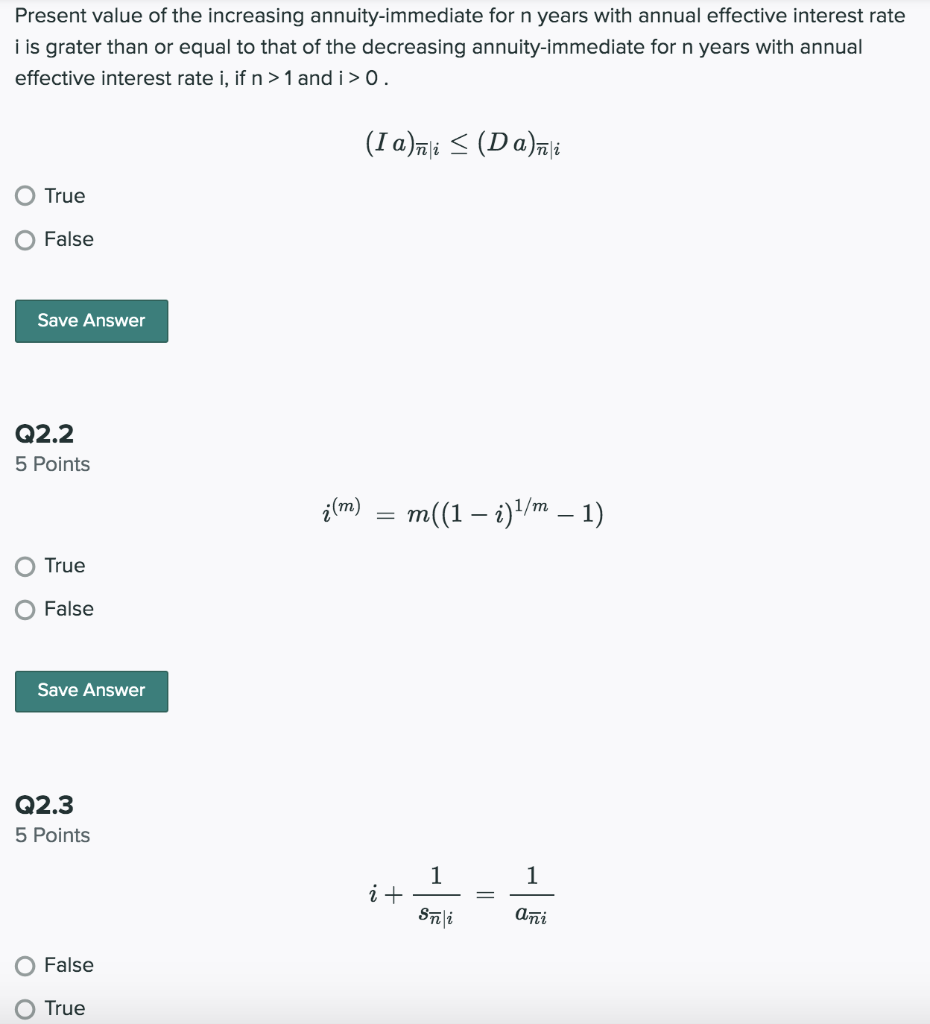 Solved Present value of the increasing annuity-immediate for | Chegg.com
