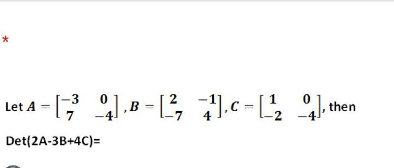 Solved * 3 2 Let A = [;} 41,8 = [1, 2], c = (1, 4], the 2 -4 | Chegg.com