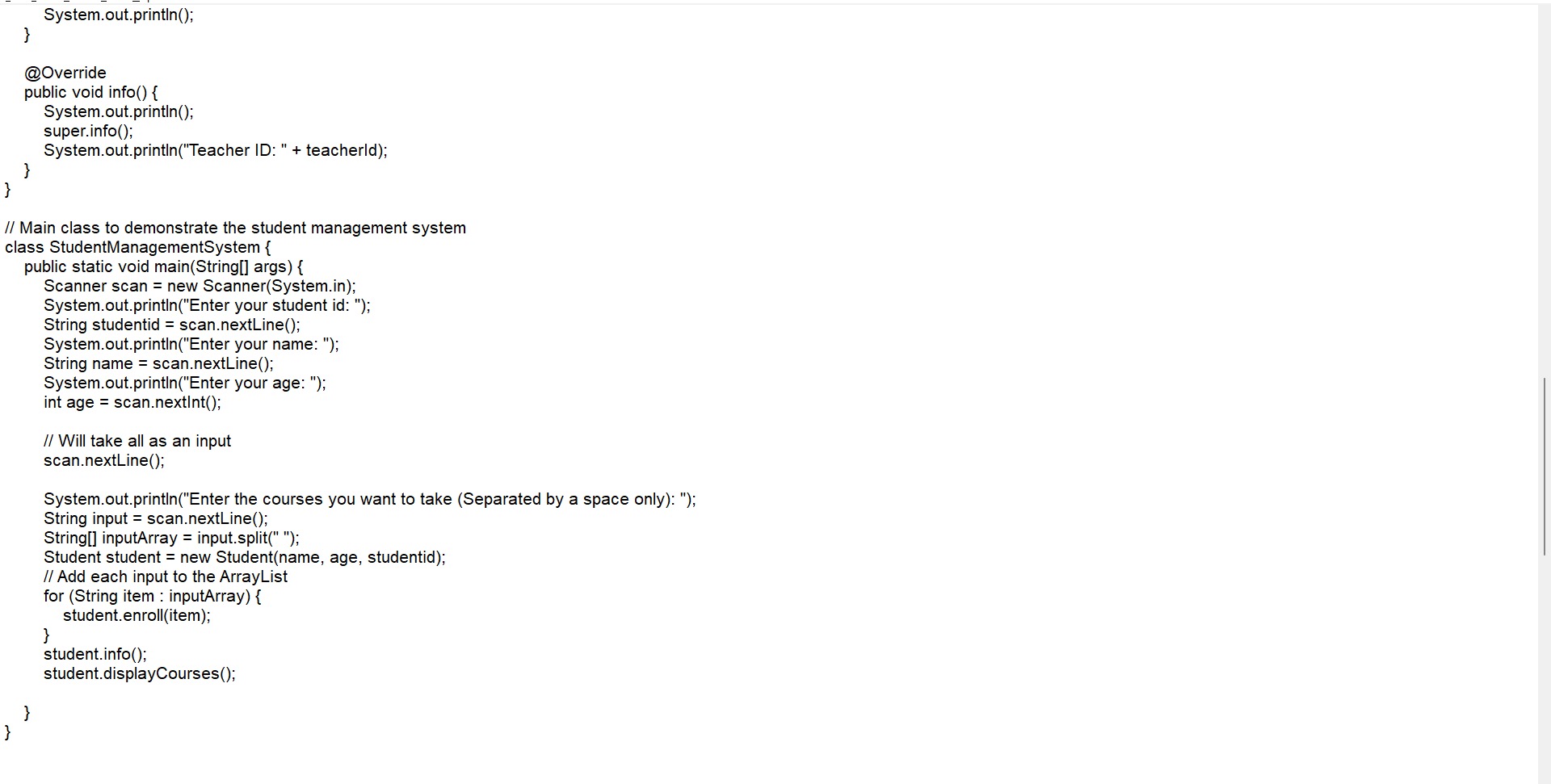 Solved - OOP paradigm should be used in writing the code. | Chegg.com