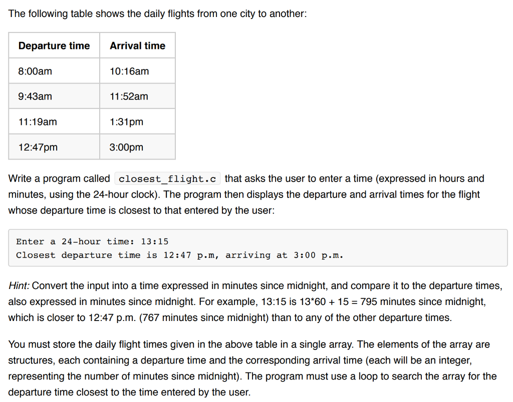 The following table shows the daily flights from one | Chegg.com