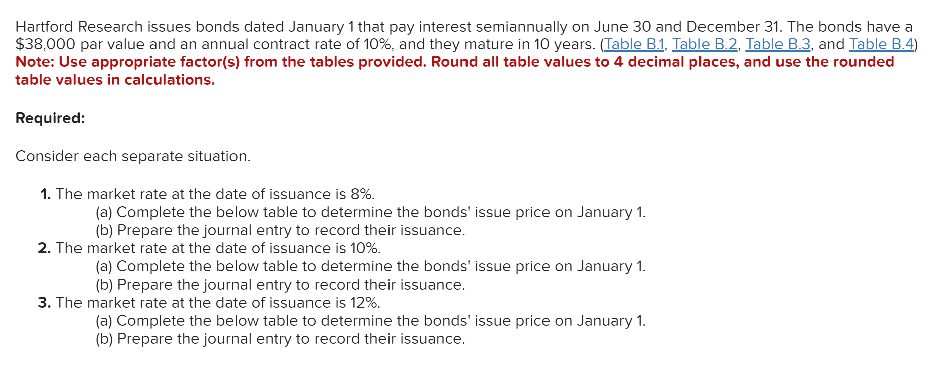 Solved d Complete the below table to determine the bonds' | Chegg.com