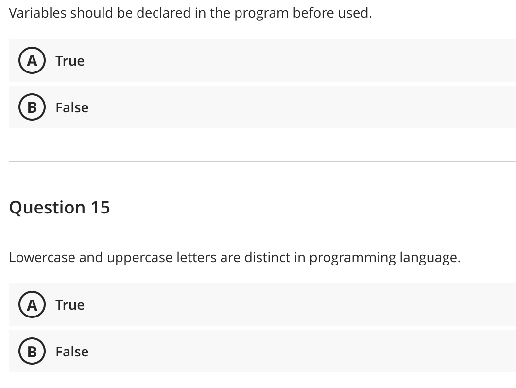 Solved Variables should be declared in the program before | Chegg.com