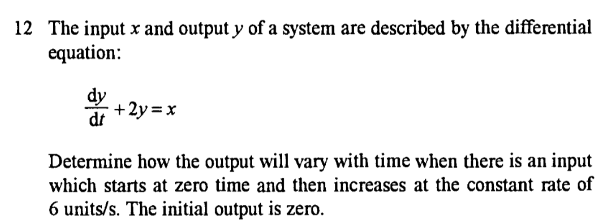 Solved 12 The Input X And Output Y Of A System Are Described 2795