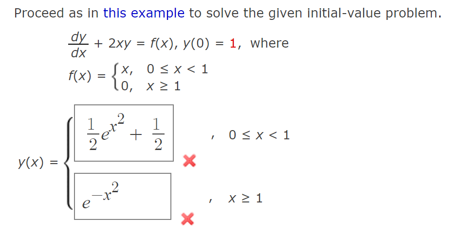 Solved Proceed as in this example to solve the given | Chegg.com