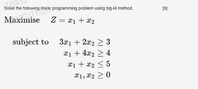 Solved Solve the following linear programming problem using | Chegg.com