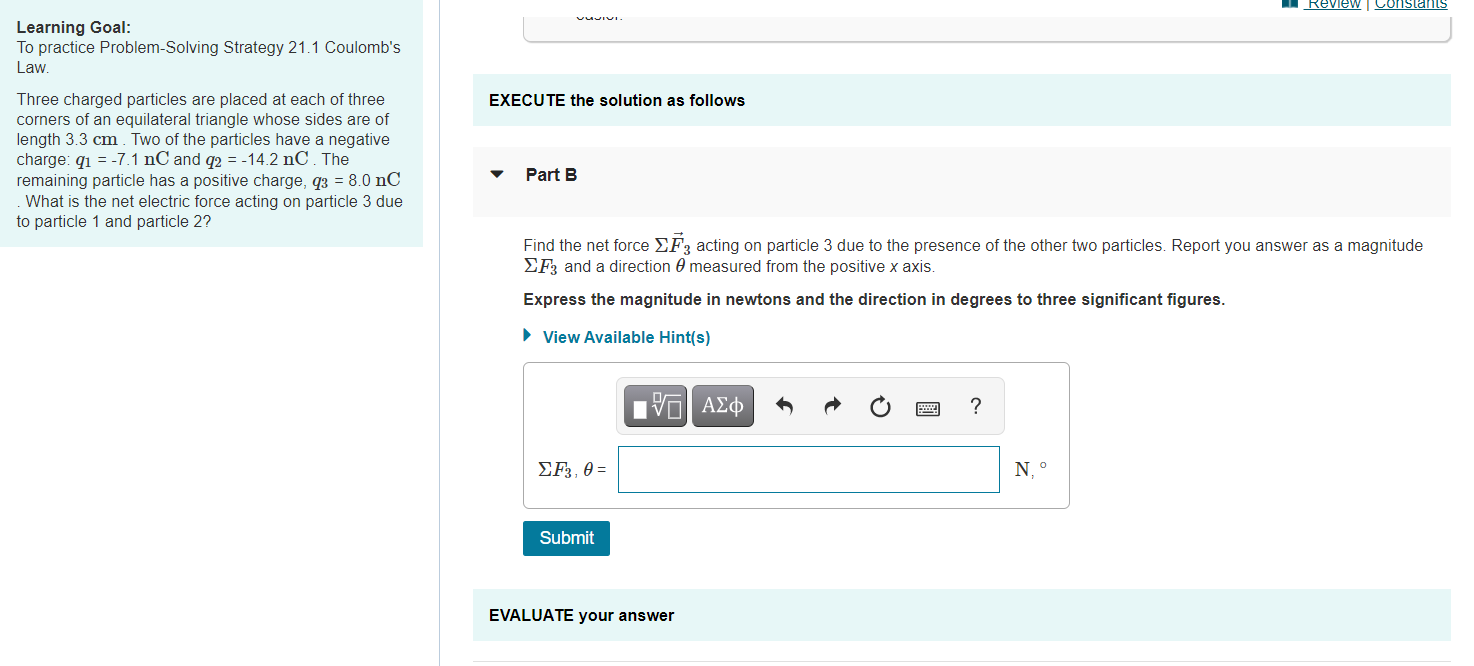 Solved Review Constants Learning Goal: To practice Problem | Chegg.com