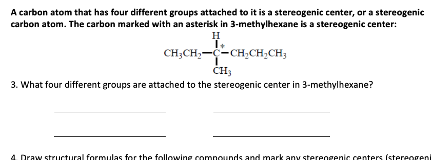 Solved Stereoisomerism In this experiment you will construct | Chegg.com