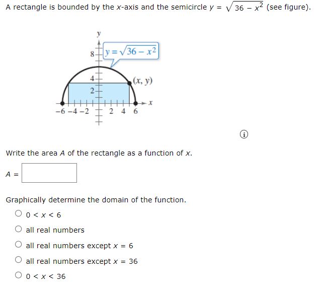 Solved A rectangle is bounded by the x-axis and the | Chegg.com