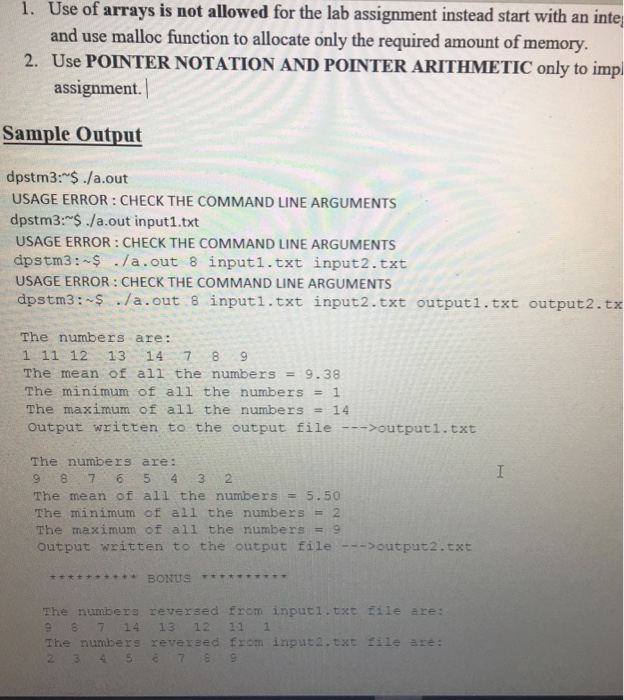 Solved Fix code in C only, no arrays allowed, does anybody | Chegg.com