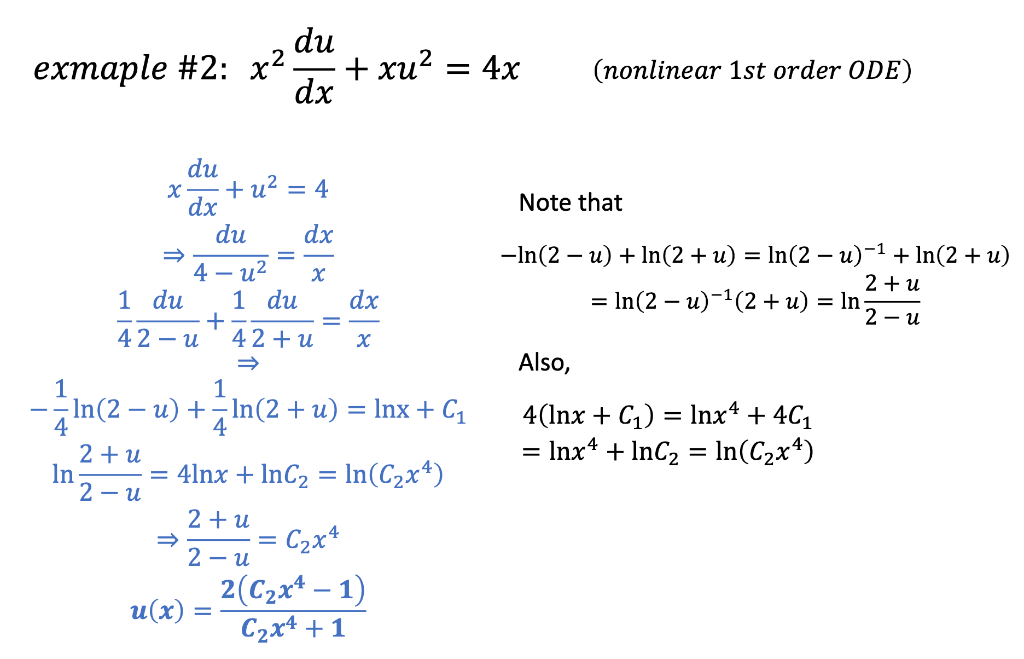 Solved u +2/3 - 2 = Cr+ (2) = 2(Cr+ – 1)/(Cr+ +1) du | Chegg.com