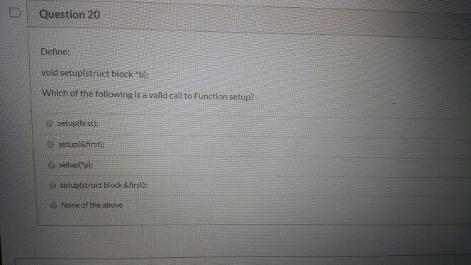 Solved Questions 19-20 Declaring the data structure struct: | Chegg.com