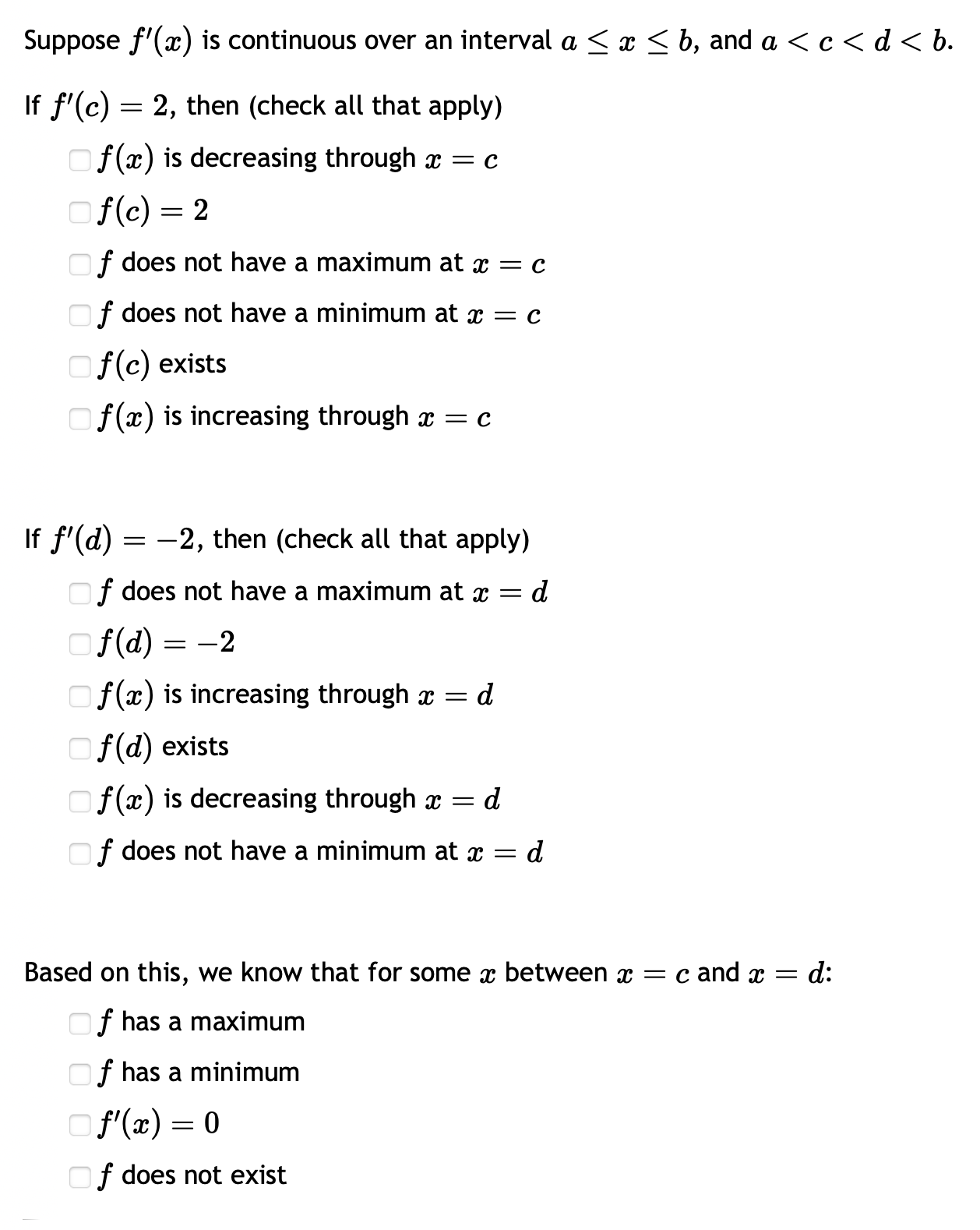Solved Suppose f′(x) is continuous over an interval a≤x≤b, | Chegg.com
