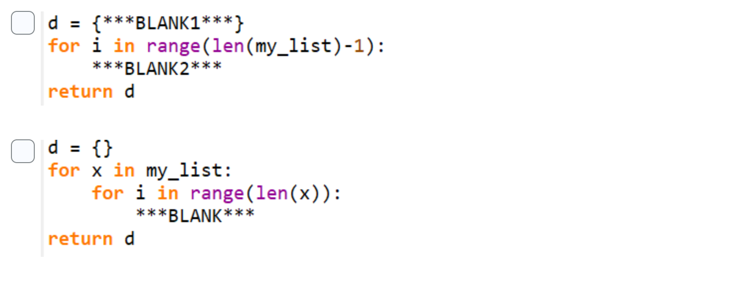 Solved Consider the following function docstring and code: | Chegg.com