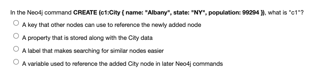 Solved In The Neo4j Command Create 01 City { Name