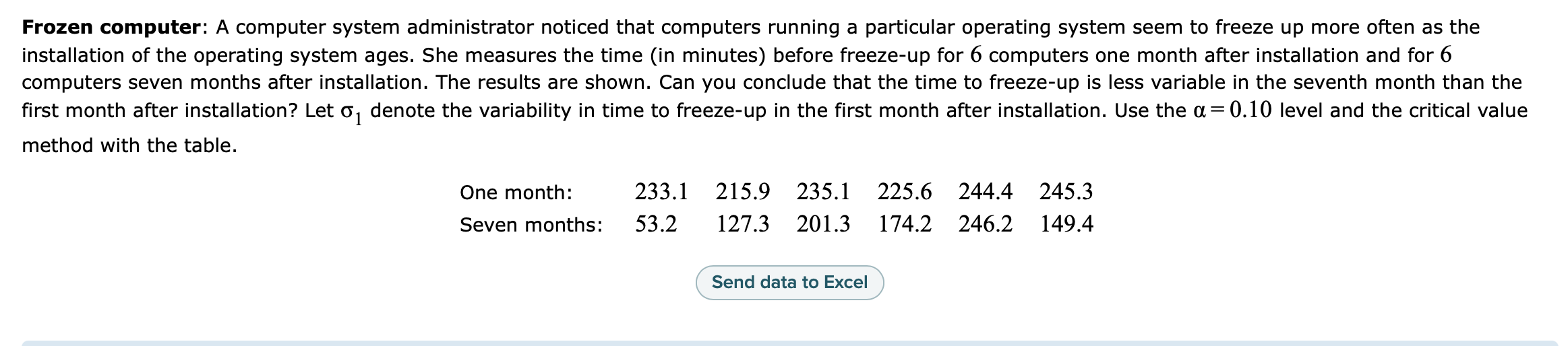 Solved Frozen computer: A computer system administrator | Chegg.com