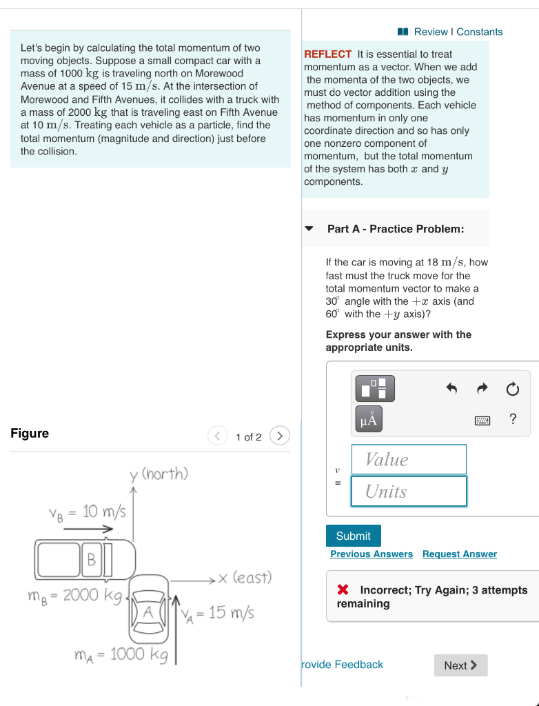 Solved A Review Constants Let's begin by calculating the | Chegg.com