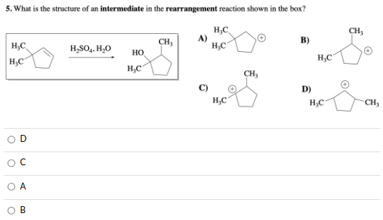 Solved 4. What is the product of the rearrangement reaction | Chegg.com