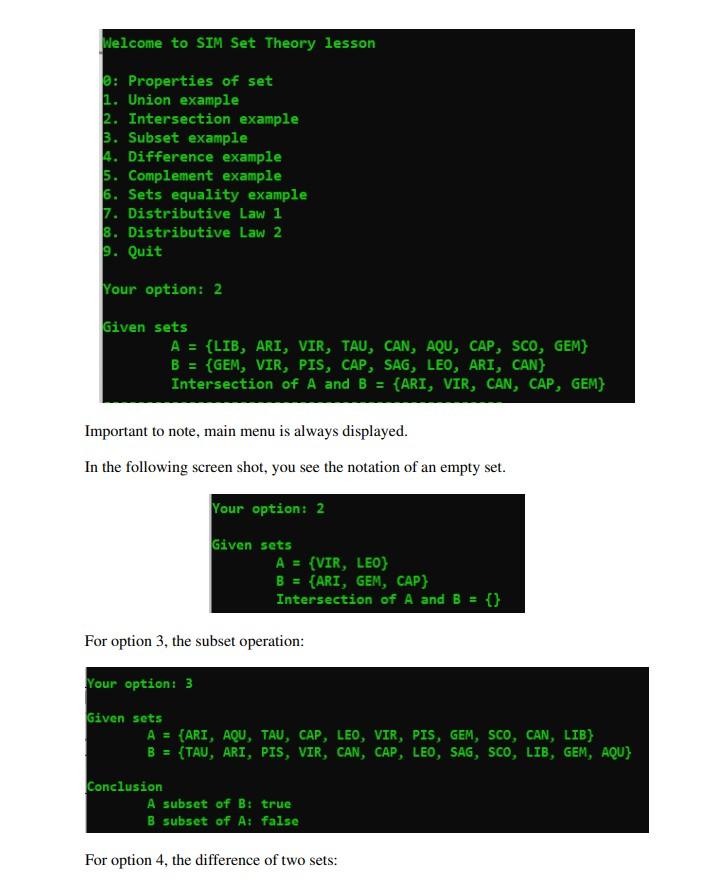Solved In mathematics, a set is a collection of distinct | Chegg.com