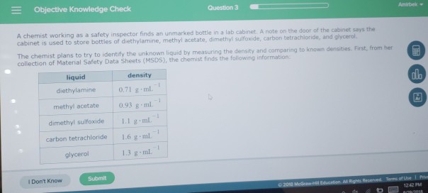 Solved Objective Knowledge Check Question 3 Amirbek A | Chegg.com