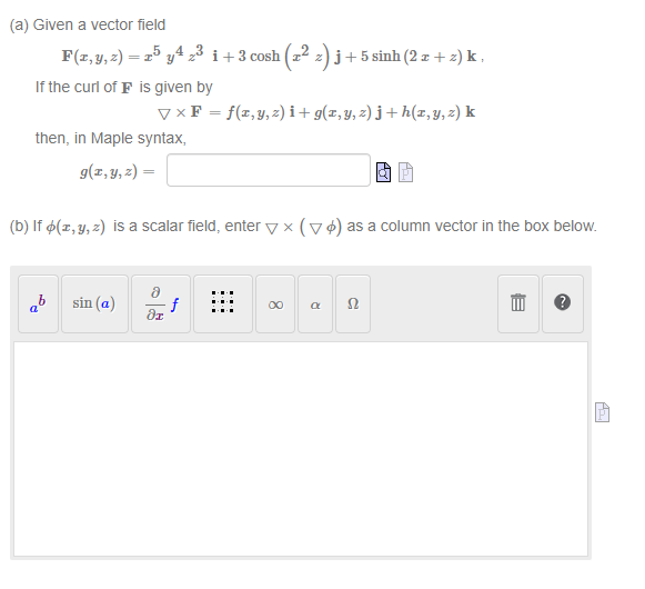 Solved (a) Given a vector field | Chegg.com