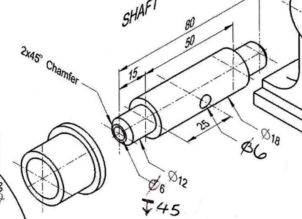 Solved the 3 orthographic projections and a fusion 360 solid | Chegg.com