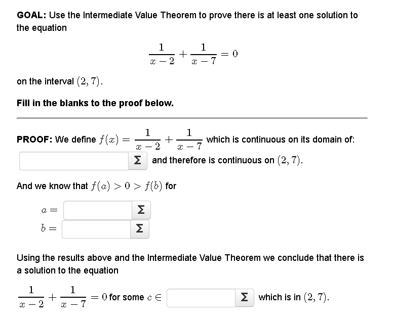 Solved GOAL: Use the Intermediate Value Theorem to prove | Chegg.com