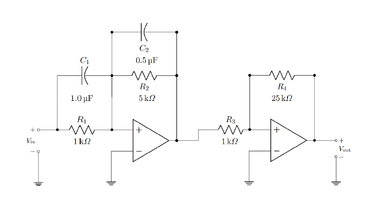 Solved find the Vout in terms of R and C , do not plug in | Chegg.com