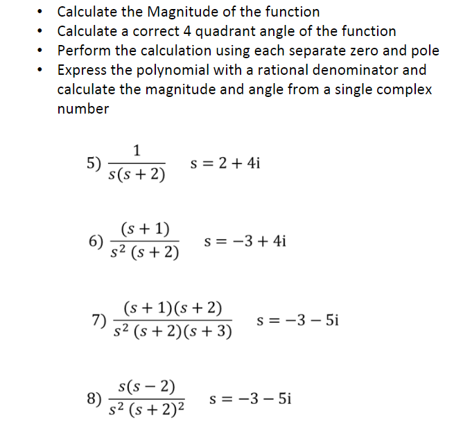 Solved - Calculate the Magnitude of the function - Calculate | Chegg.com
