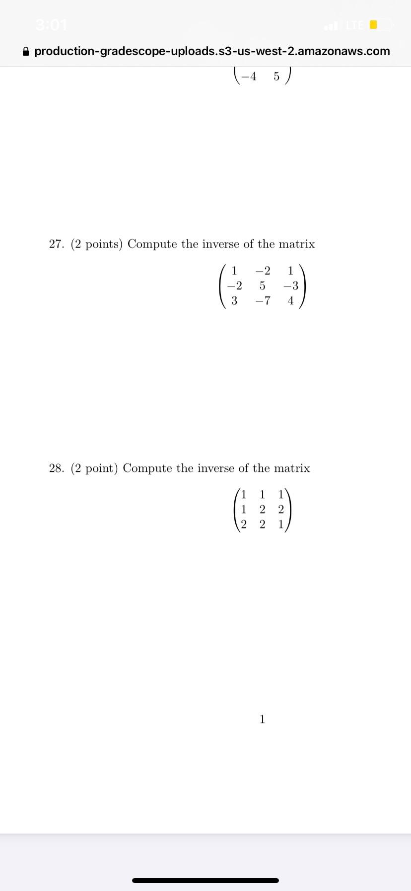 Solved Question | Chegg.com