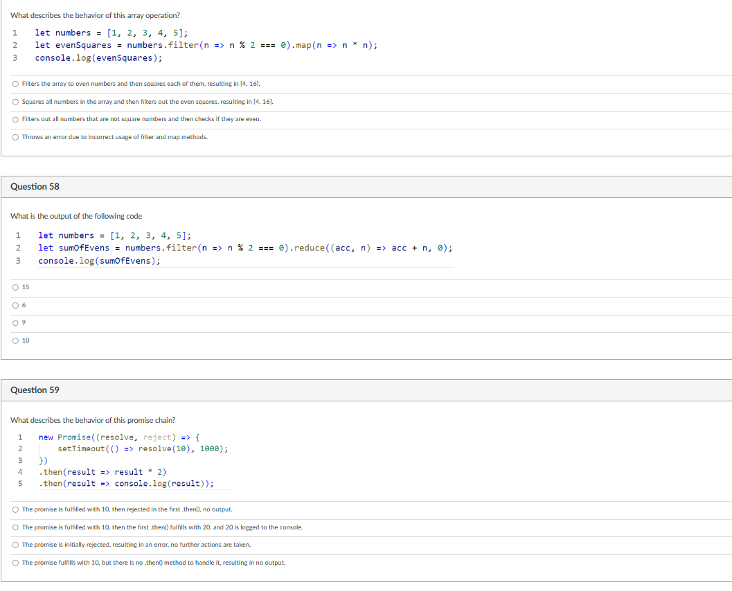Solved What describes the behavior of this array | Chegg.com