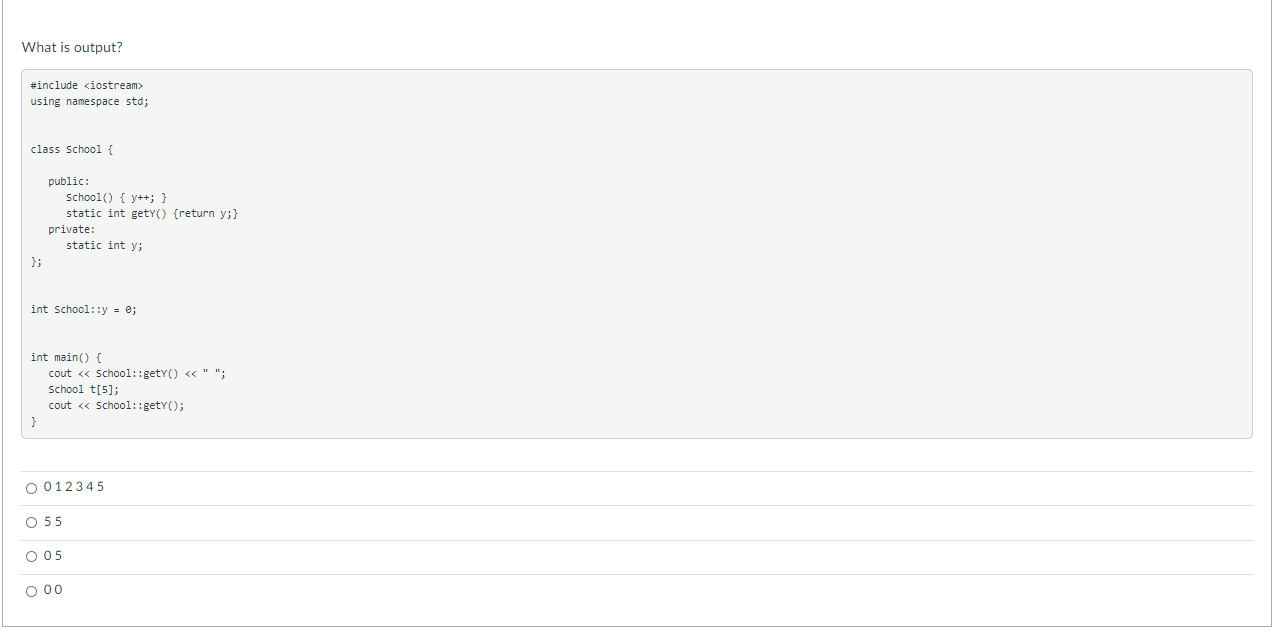 Solved What Is Output Include Using Namespace Std Class