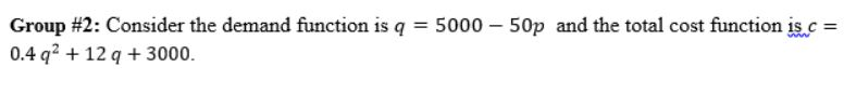Using MATLAB ONLY 1. Develop the total revenue, | Chegg.com