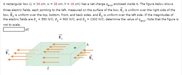 Solved A rectangular box (L=34cm,w=28cm,h=16cm) has a net | Chegg.com