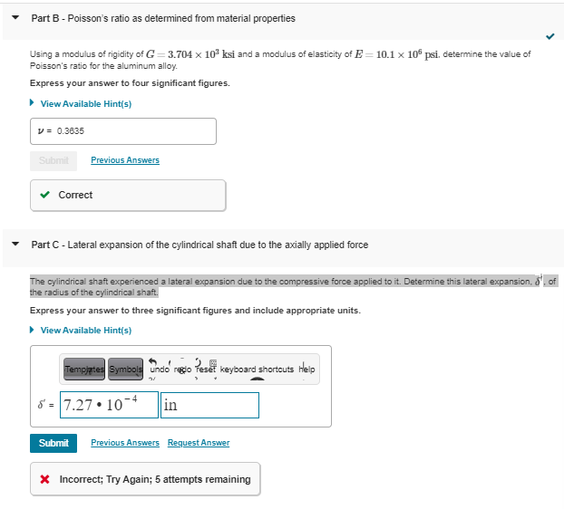 Solved Learning Goal: To determine the modulus of rigidity | Chegg.com