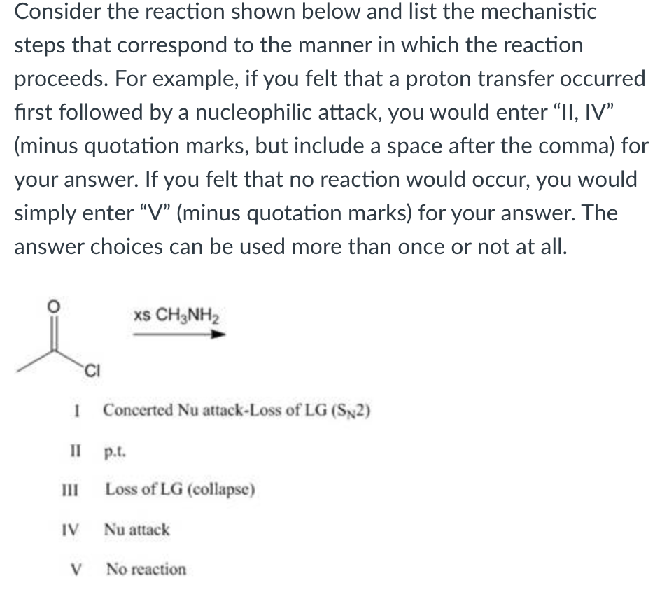 Solved a Consider the reaction shown below and list the | Chegg.com