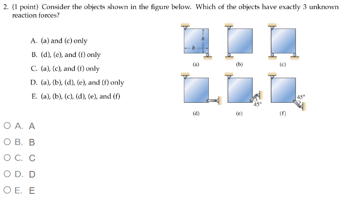 Solved 1 Point Consider The Objects Shown In The Figure