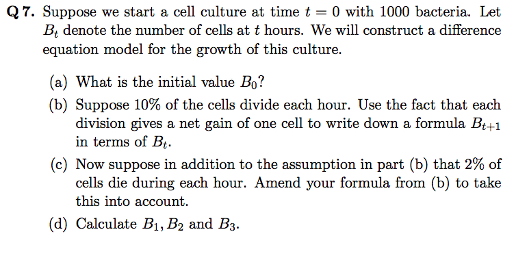 Solved Solving difference equations by iteration A single | Chegg.com