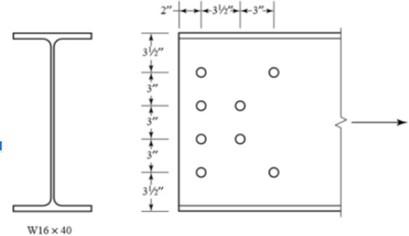 Solved A992 (grade 50) W18x35 steel section is used for the | Chegg.com