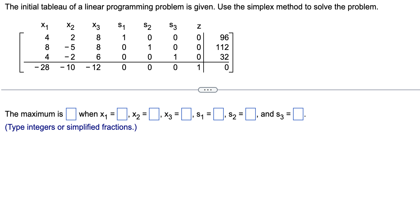 [Solved]: [ left[ begin{array}{rrrrrrr|r} mathrm{x}_{1}