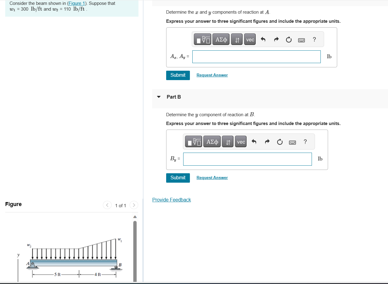 Solved Consider the beam shown in (Figure 1). Suppose that | Chegg.com