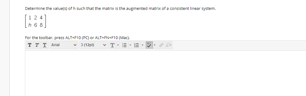 Solved Determine the value(s) of h such that the matrix is | Chegg.com