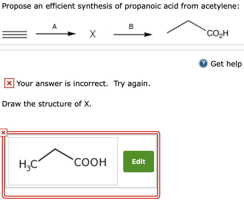 Solved Propose an efficient synthesis of propanoic acid from | Chegg.com